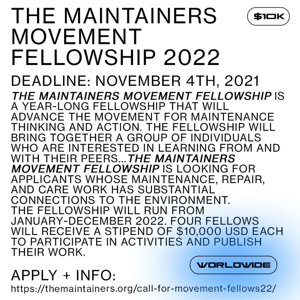 The Maintainers Movement Fellowship 2022 | The Maintainers ...