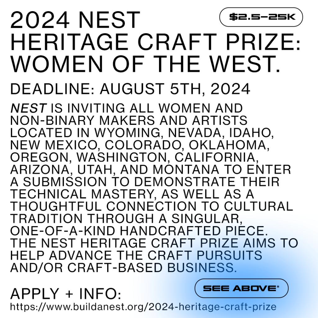 Nest Heritage Craft Prize | Nest – Opportunity Listings Resource