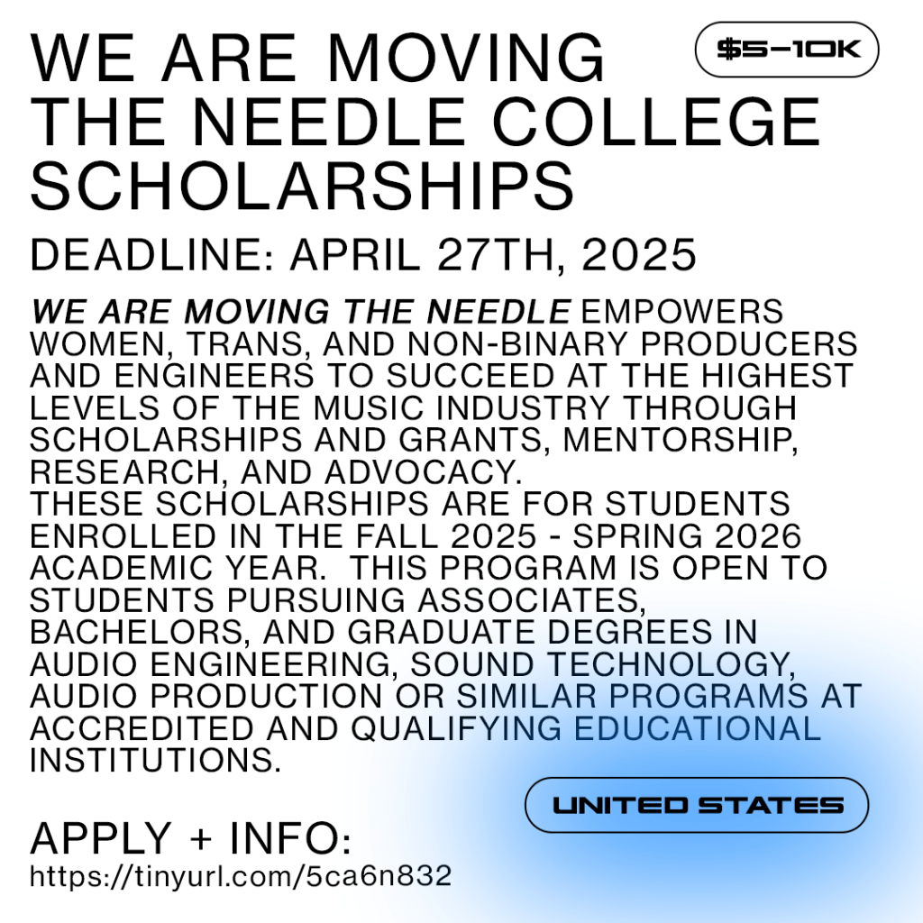 We Are Moving The Needle College Scholarships – Opportunity Listings ...